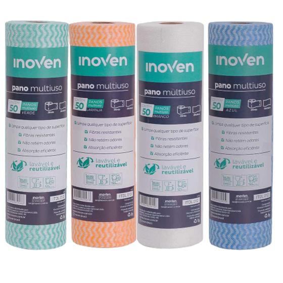 Pano Multiuso Reutilizável Lavável Perflex Perfex Inoven - 28x50cm ...