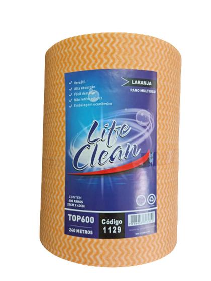 Pano Multiuso Rolo 240M Laranja c/600 panos - Life Clean - Produtos de ...