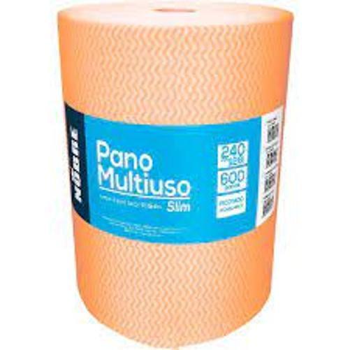 Pano Multiuso Slim 28Cm X 240M Picotado 600 Panos - Laranja - Nobre ...