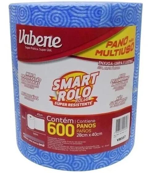 Pano multiuso smart rolo 600 panos - VABENE - Pano - Magazine Luiza