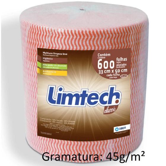 Pano Multiuso Wiper Ober 600 Pano 45 Gramas Premium Laranja - Pano ...