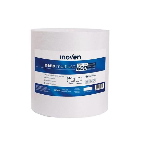 Pano Perfex Multiuso 28x40 Metros Rolo 600 Und Para Limpeza - Inoven ...