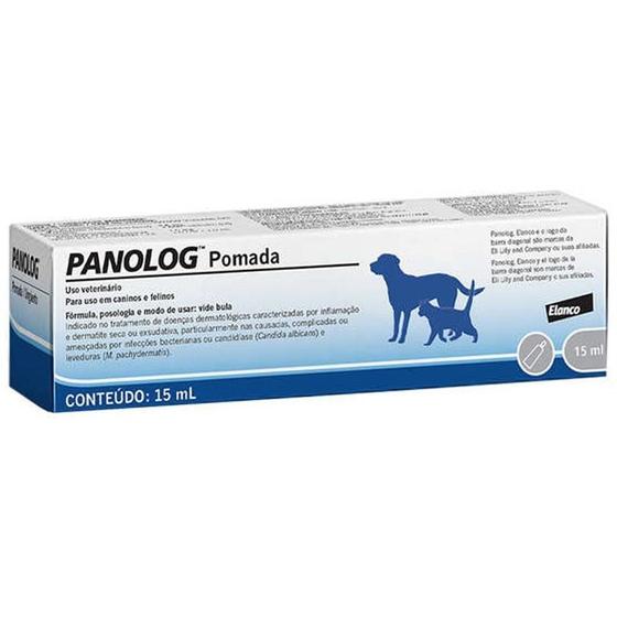 Panolog em pomada anti-inflamatório elanco 15ml - Farmácia Pet ...