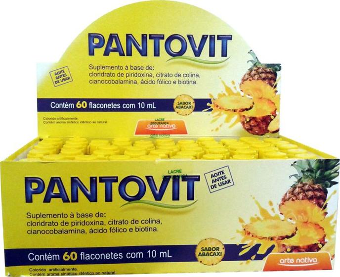 Pantovit Abacaxi 60 flaconetes 10ml Arte nativa - Vitaminas A-Z ...