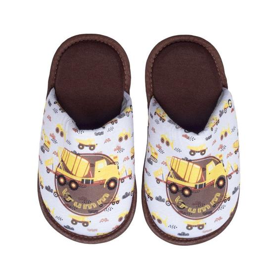 Pantufa Infantil Bear Truck Marrom/branco - BEAR PANTUFAS - Pantufa ...