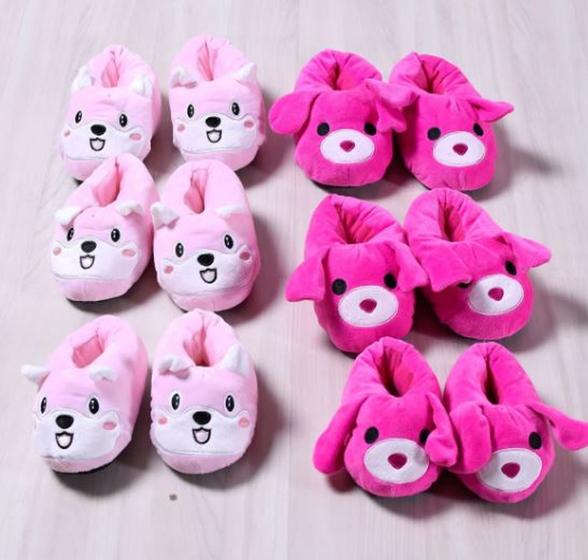 PANTUFA INFANTIL MENINA SORTIMENTO (sem opção de escolha das cores ...