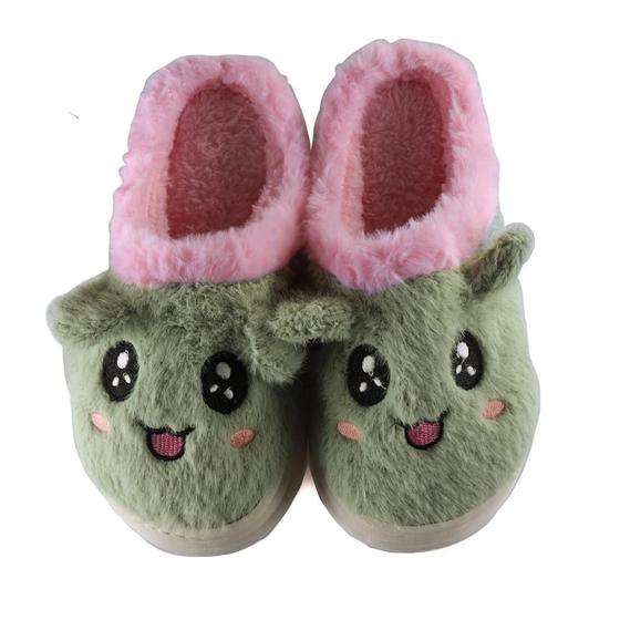 Pantufa Nuvem Infantil Zariff 802463 Verde - Pantufa Infantil ...