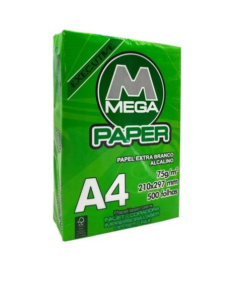 Papel a4 mega paper 500 folhas - Papéis - Magazine Luiza