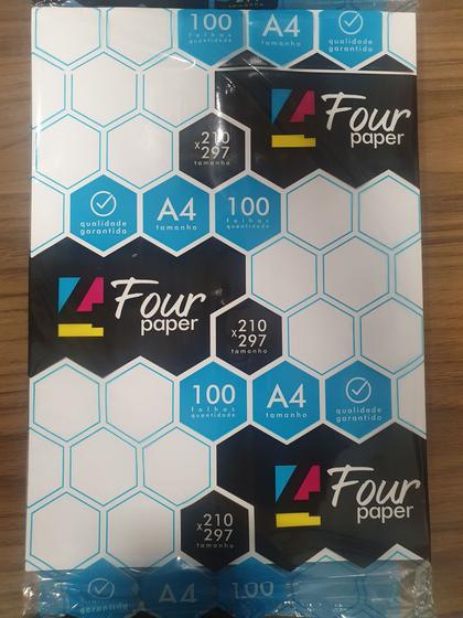 Papel A4 pacote com 100 folhas alta qualidade - 4 Paper - Papéis ...