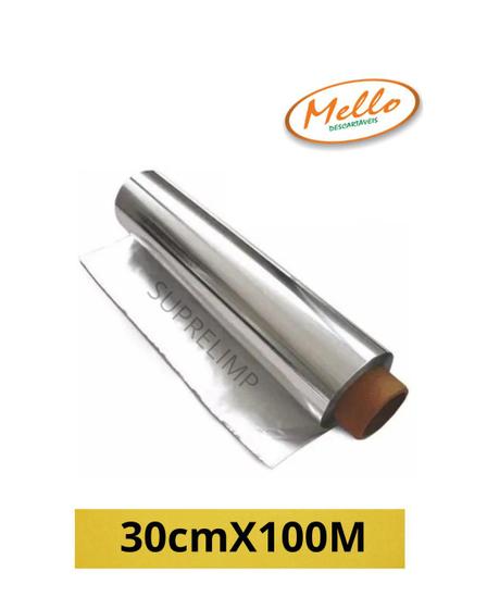 Papel Alumínio Bobina 30cm X 100m - Mello Resistente - Papel Alumínio - Magazine Luiza