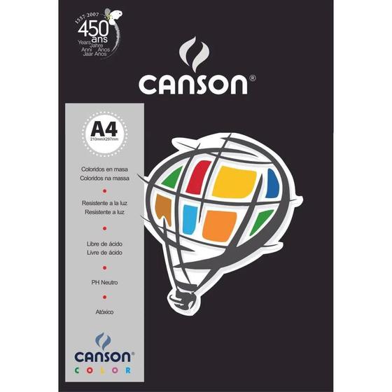 Papel Canson A4 Preto 180g 10 Folhas - Canson - Papéis - Magazine Luiza