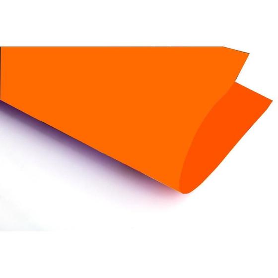 Papel Cartolina Dupla Face Color SET 48X66CM Laranja Pacote com 20 ...