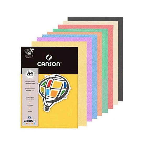 Papel Colorido CANSON A4 120g/m2 - Papéis - Magazine Luiza