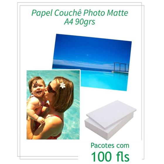 Papel couche matte tamanho A4 90g Aztec 100 folhas - Papéis - Magazine ...