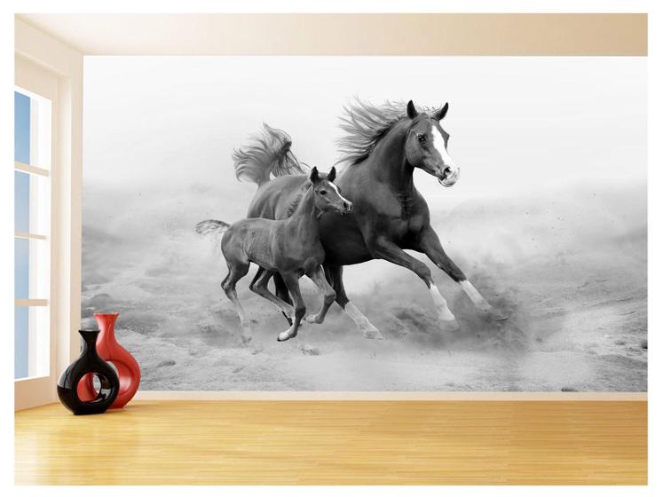 Papel De Parede 3D Animais Cavalo Filhote Potro 3,5M Anm347 - Você ...