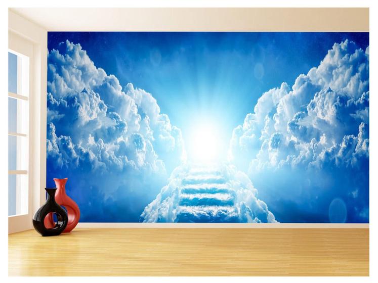 Papel De Parede 3D Religioso Escada Paraíso Céu 3,5M Rl73 - Você Decora ...