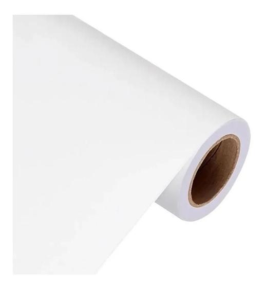 Papel de Parede Adesivo Branco Fosco Envelopamento 3m x 60cm - Bw ...