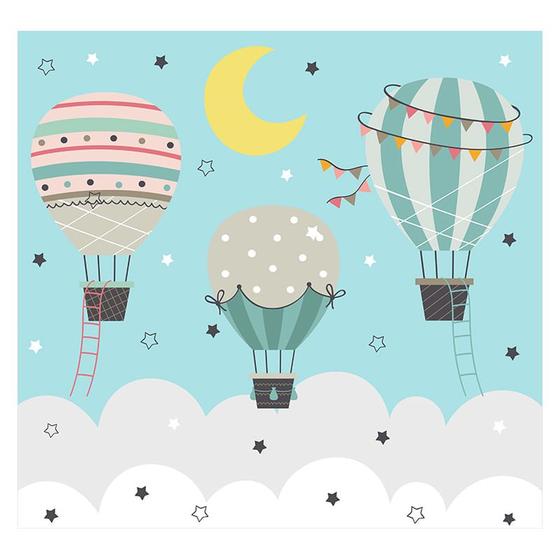 Papel de Parede Adesivo Infantil Balões Quarto Bebe - 723pcp - Allodi ...