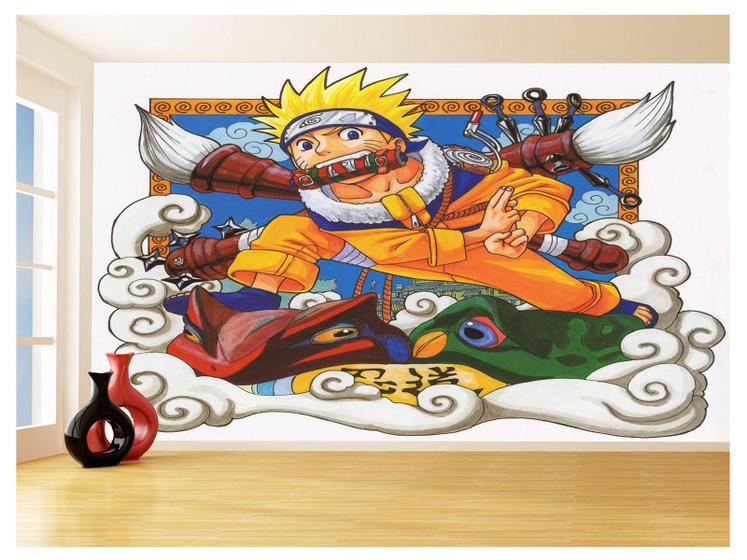 Papel De Parede Anime Naruto Mangá Desenho Art 3,5M Nrt02 - Você Decora ...