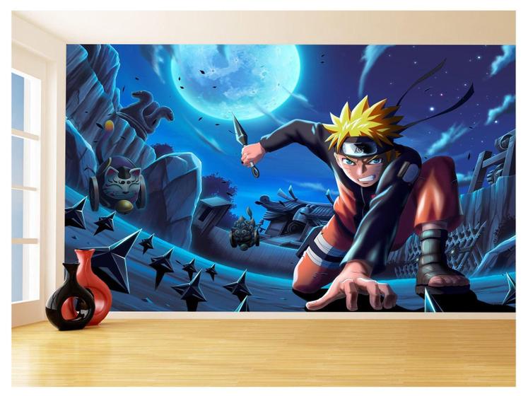 Papel De Parede Anime Naruto Mangá Desenho Art 3,5M Nrt18 - Você Decora ...
