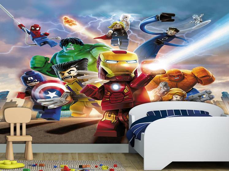 Papel De Parede Autocolante Infantil Legos 0014 - 3m x 3m - Paredes ...