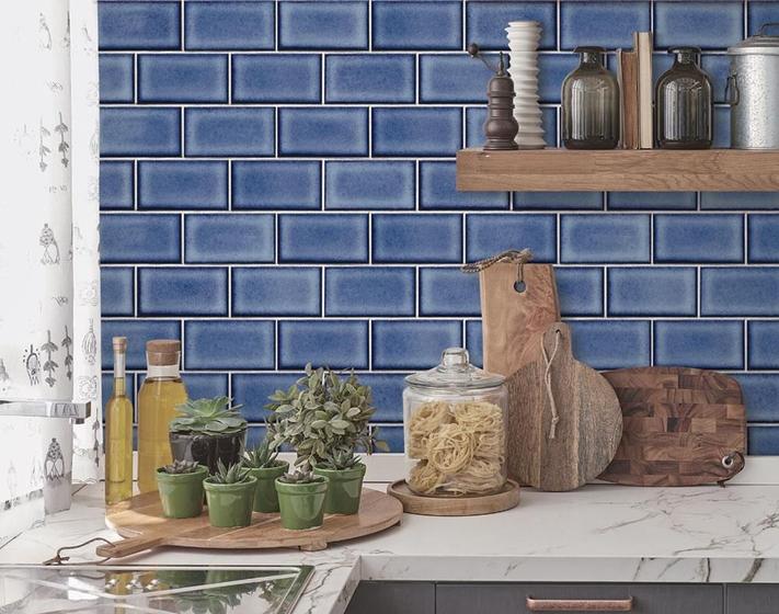 Papel de Parede Beaux Arts 2 Azulejo Tijolinho BA220107 - Rolo: 10m x 0 ...