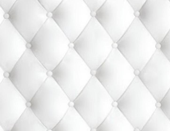 Papel de Parede Capitone Branco 3D Quarto CO 11 3METROSX57CM - IC DECOR ...