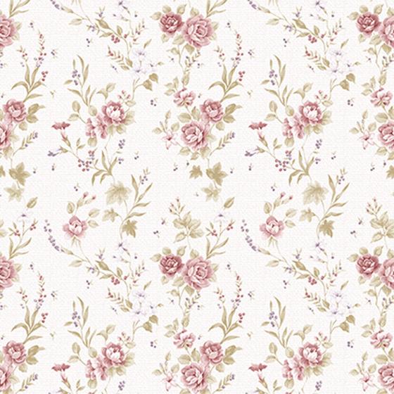 Papel De Parede Floral Rosa Delicado Quarto Ou Sala Adesivo Vinílico