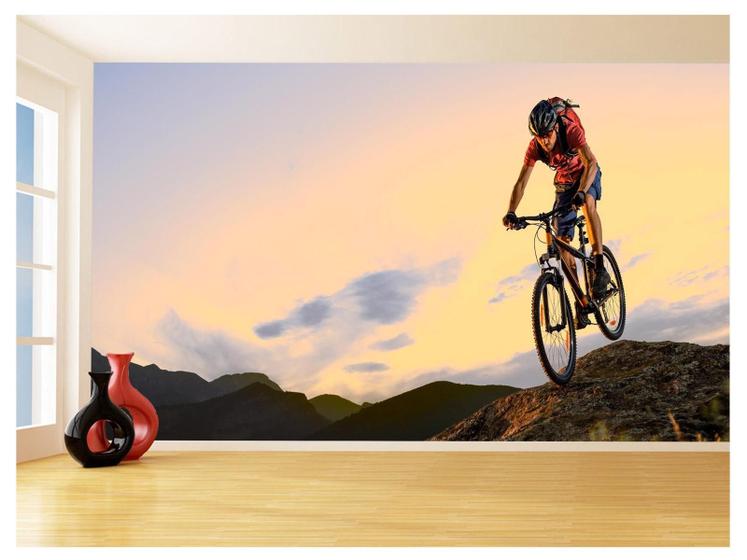 Papel De Parede Mountain Bike Ar Livre Passeio 3,5M Aca37 - Você Decora - Papel de Parede ...
