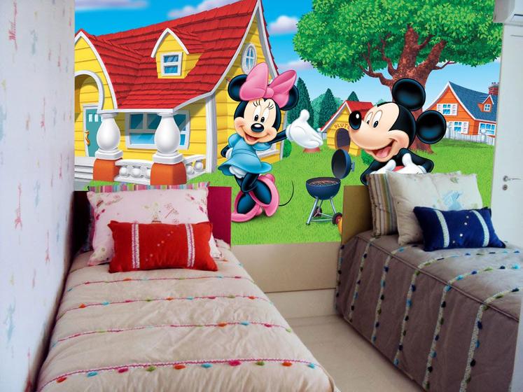 Papel De Parede Para Quarto De Criança Do Mickey 0004 - Paredes ...