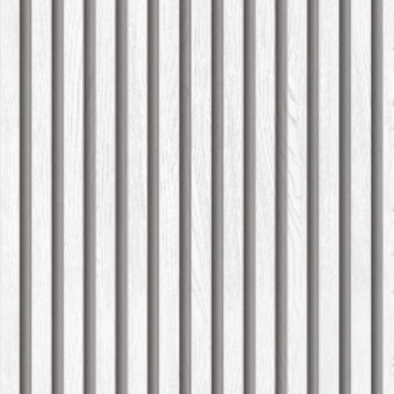 Papel de Parede Ripado Fino Textura de Madeira Branca 10m - Colaí ...