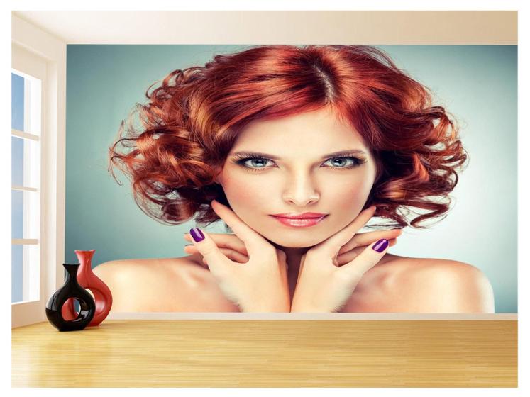 Papel De Parede Salão De Beleza Maquiagem Make 3,5M Slb79 - Você Decora - Papel de Parede ...