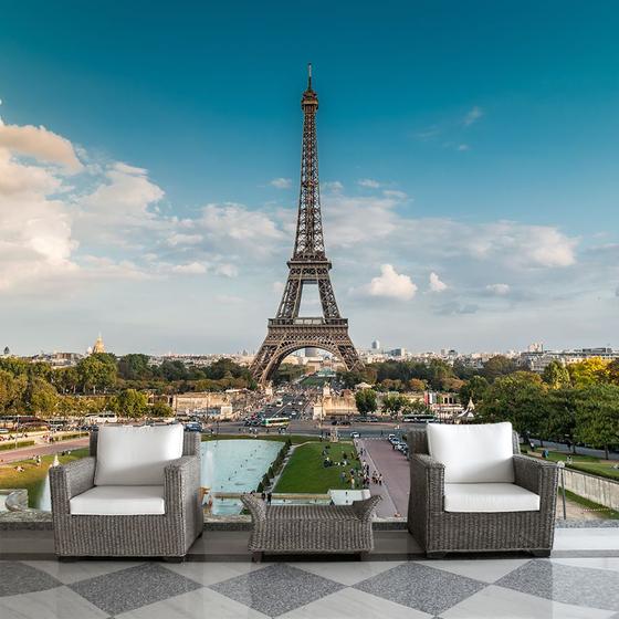 Papel de Parede Viagem Paris Torre Eiffel Sala Painel - 355pcp - Allodi ...