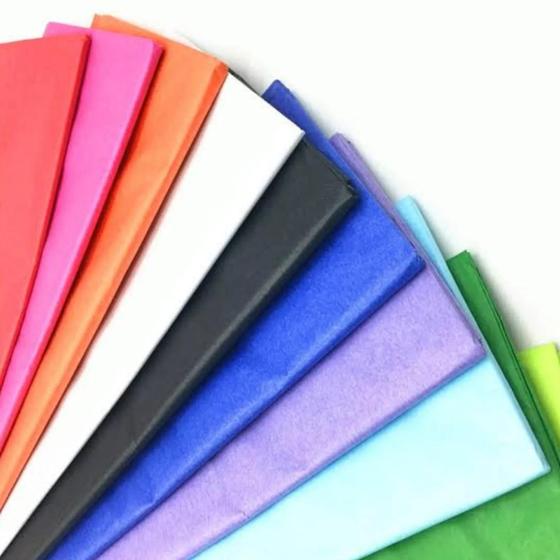 Papel de Seda Pct com 200 Folhas , Cores Sortidas - Riacho Embalagens ...