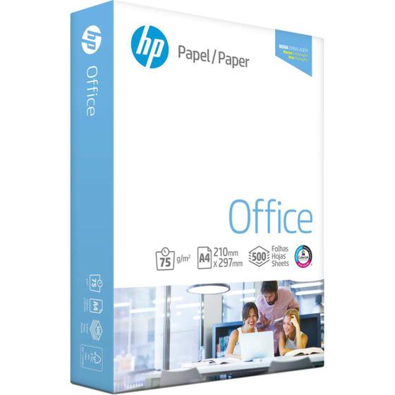Papel Folha Sulfite A4 75G 500 Folhas 210X297MM HP Office ...