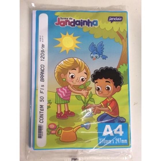 Papel/Folha Sulfite Com 50 Folhas Grossas - Jandaia - Papel Sulfite ...