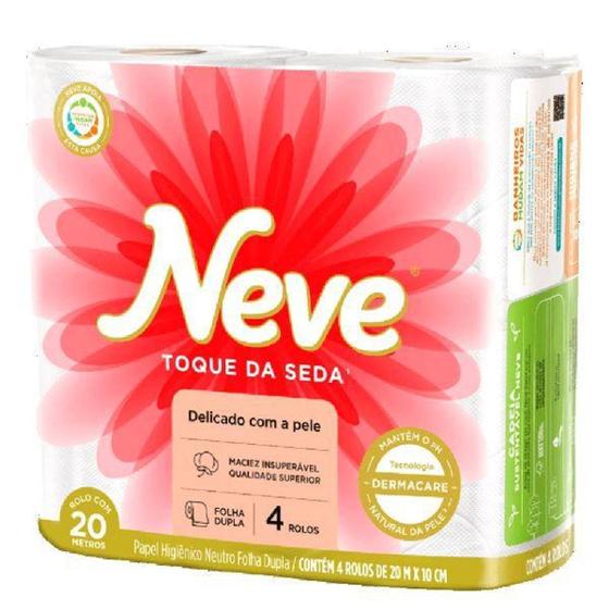 Papel Higiênico 20M Folha Dupla C/ 4 Rolos 1 UN Neve - KIMBERLY CLARK ...