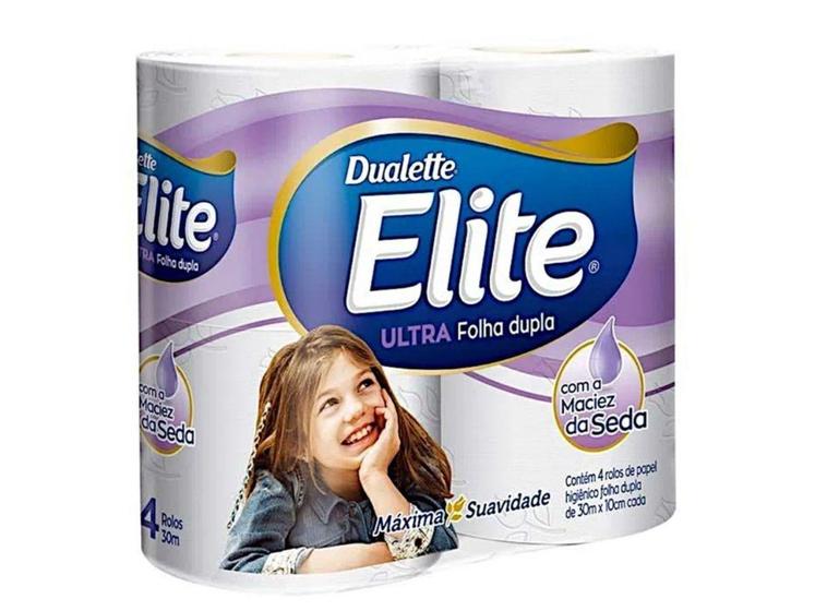 Papel Higienico Folha Dupla Elite Ultra 4 Rolos De 30m Softys Papel