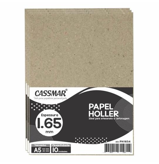 Papel Holler para Cartonagem A5 1,65mm 148x210mm 10un - Cassmar ...