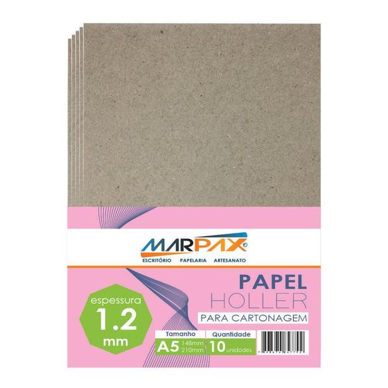 Papel Holler para cartonagem Marpax 1,2mm A5 148x210mm 10un - Papéis ...