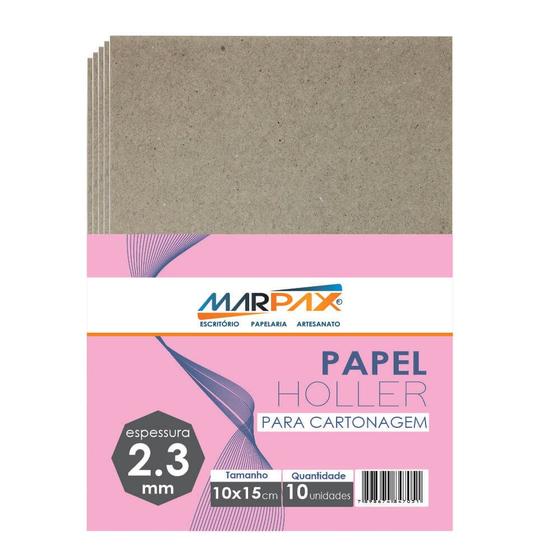 Papel Holler para cartonagem Marpax 2,3mm 10x15cm 10un - Papéis ...