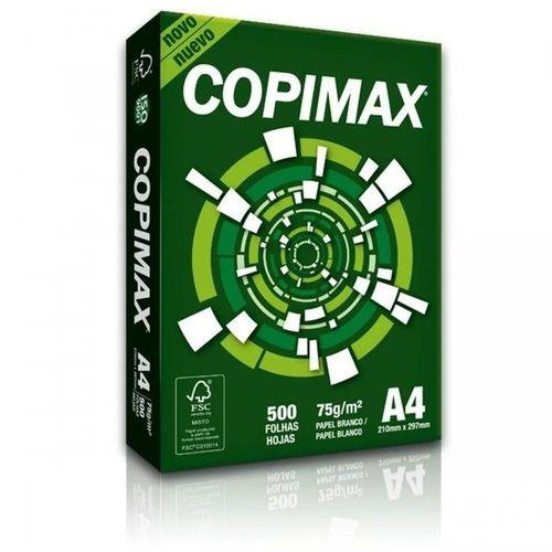 Papel Ofício A4 210 x 297 mm Branco Pacote com 500 Folhas Copimax ...