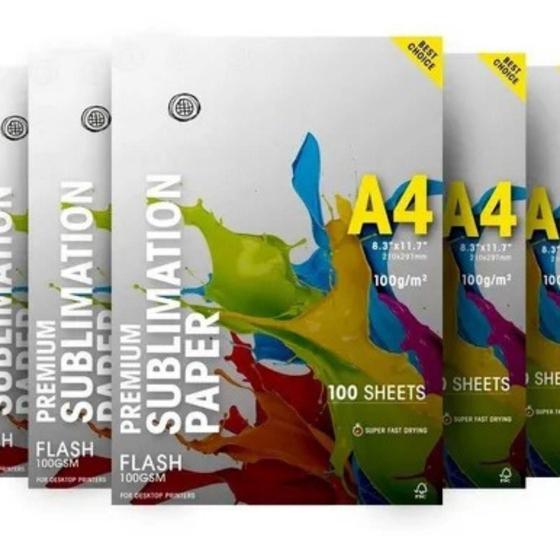 Papel Sublimático A4 100G Globinho/Mundi Premium 300 Folhas - Papel Sublimático - Magazine Luiza