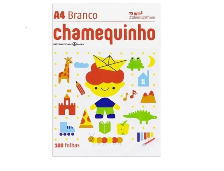 Papel Sulfite A4 Chamequinho 75g 100 Folhas Branco - Papel Sulfite - Magazine Luiza