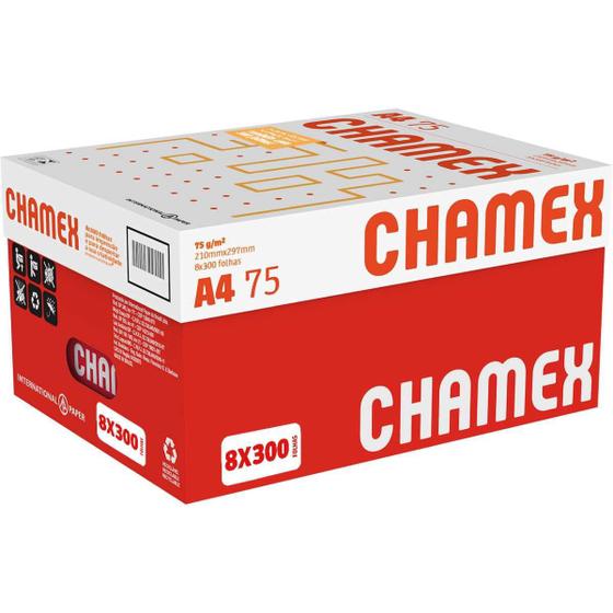 Papel Sulfite A4 Chamex 75g 08 Pctx300 Fls International Pap ...