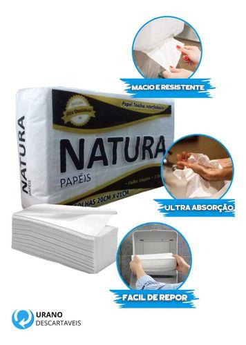 Papel Toalha 100% Celulose 500g 1000 Folhas Alta Qualidade - SUL PAPER ...