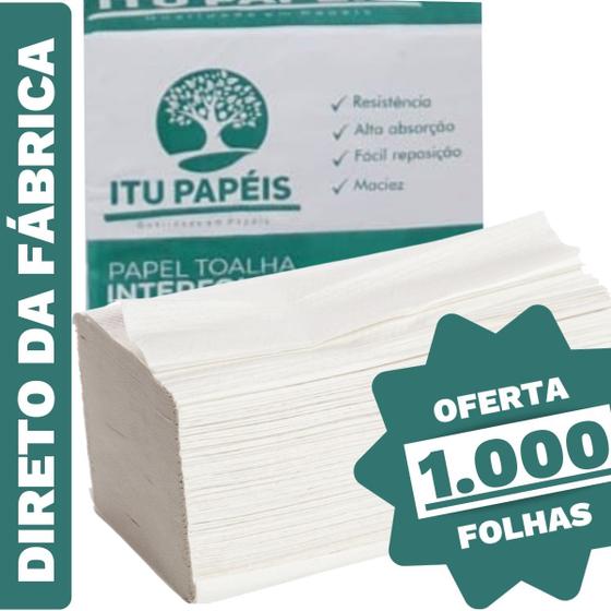 Papel Toalha Para Secar As Mãos Branco Banheiro 1000 Unid. Direto da ...