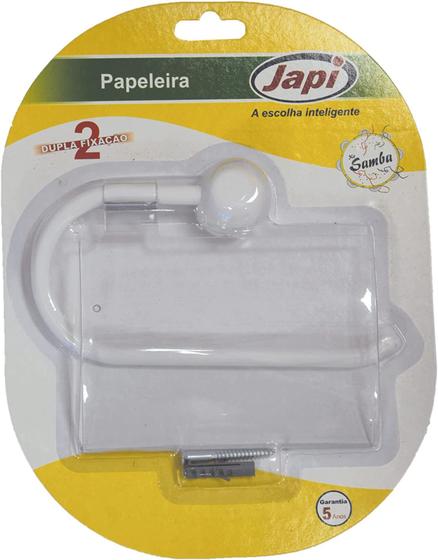 Papeleira Japi Para Banheiro Kit Samba Cor Branco Ref. JPSB - Cabide de Roupa - Magazine Luiza