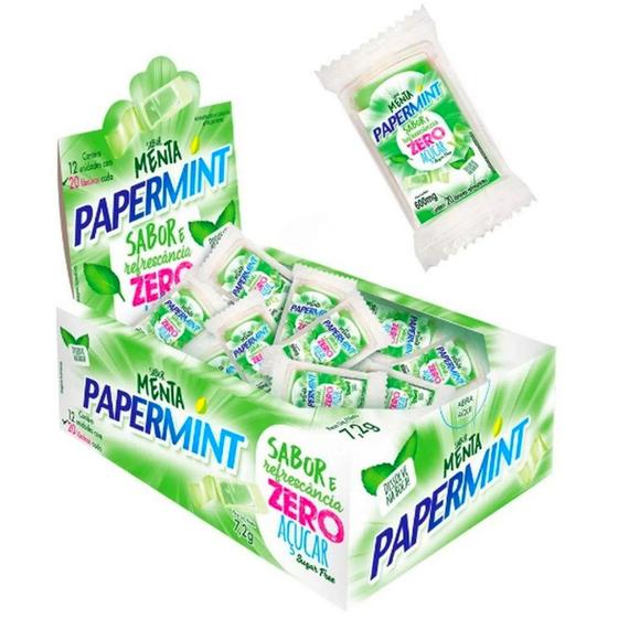 Paper Mint - Sabor Menta - Caixa Com 24 Unidades - Balas - Magazine Luiza
