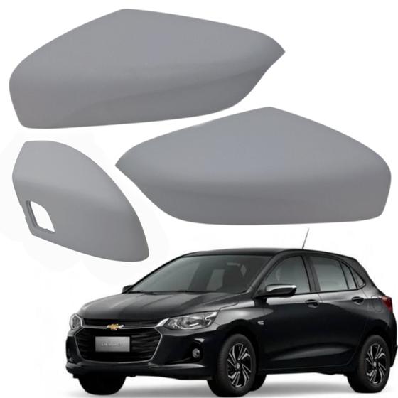 Par Capa Retrovisor Onix Plus 2020 2021 2022 2023 2024 2025 Primer Com Furo Sensor Original ...